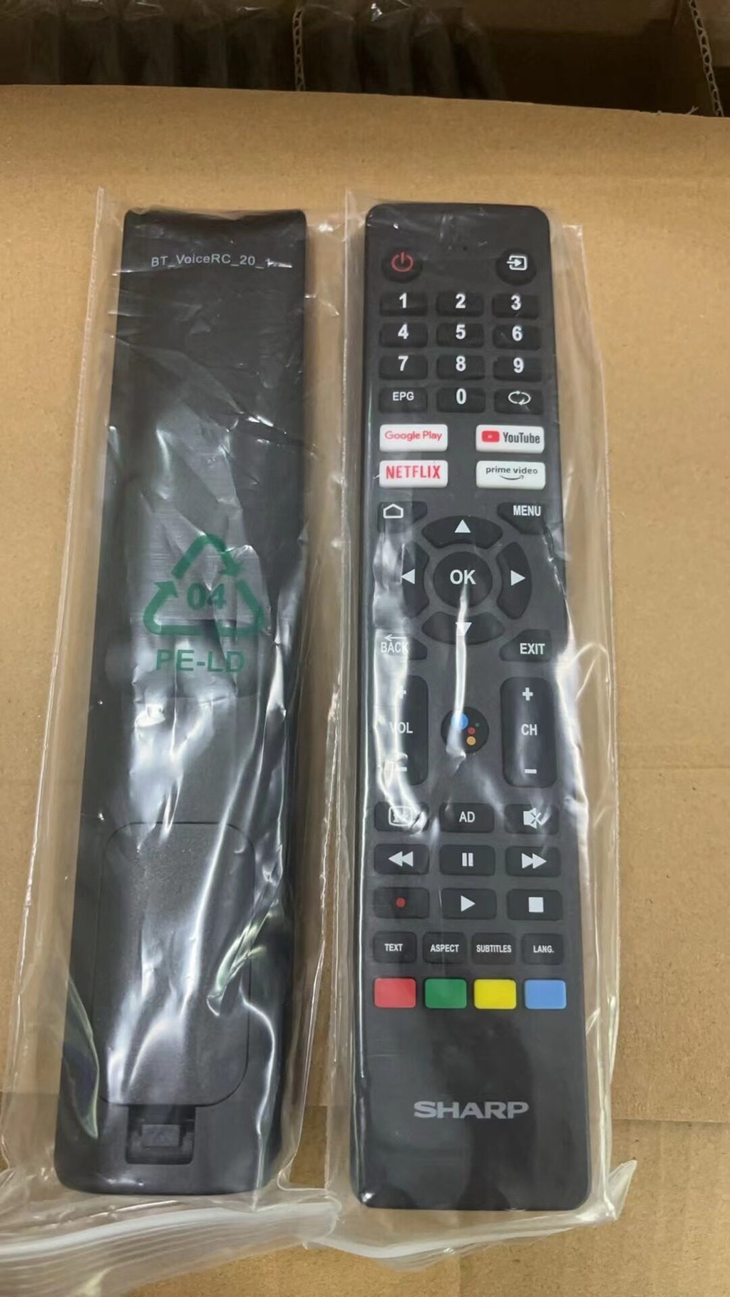 REMOTE SHARP SMART TV ANDROID TV LED TV 2TC32EG2X 2TC42EG2X ANDROID TV ...