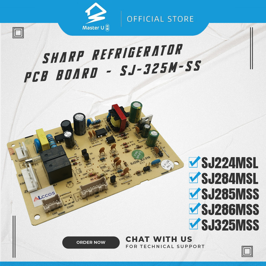 SHARP REFRIGERATOR PCB BOARD - SJ224MSL/SJ284MSL/SJ285MSS/SJ286MSS ...
