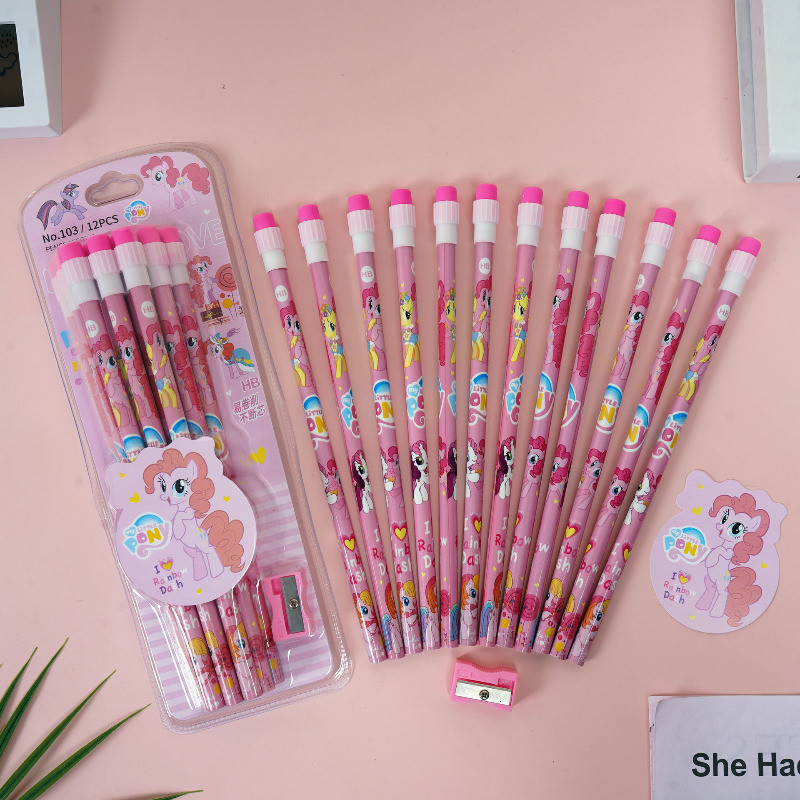 My Little Pony Wooden Pencil Student Cartoon HB Pen Practice ...