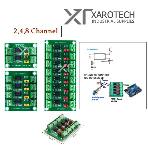 PC817 817 2,4,8-Way Optocoupler Voltage Control Switching Module ...