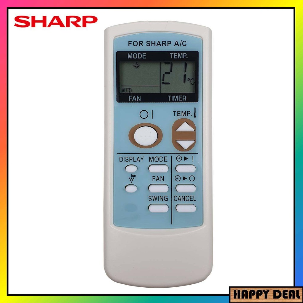 SHARP Air Cond Aircon Aircond Air Conditioner Remote Control ...