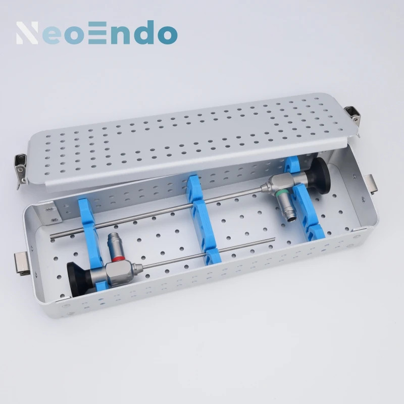 ENT Rigid Endoscope Aluminium Sterilization Container With Lid, Medical ...