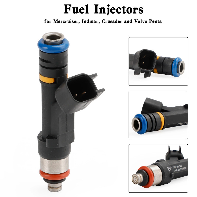 0280158165 Fuel Injectors 0280158081 879312003 For Mercruiser Volvo ...