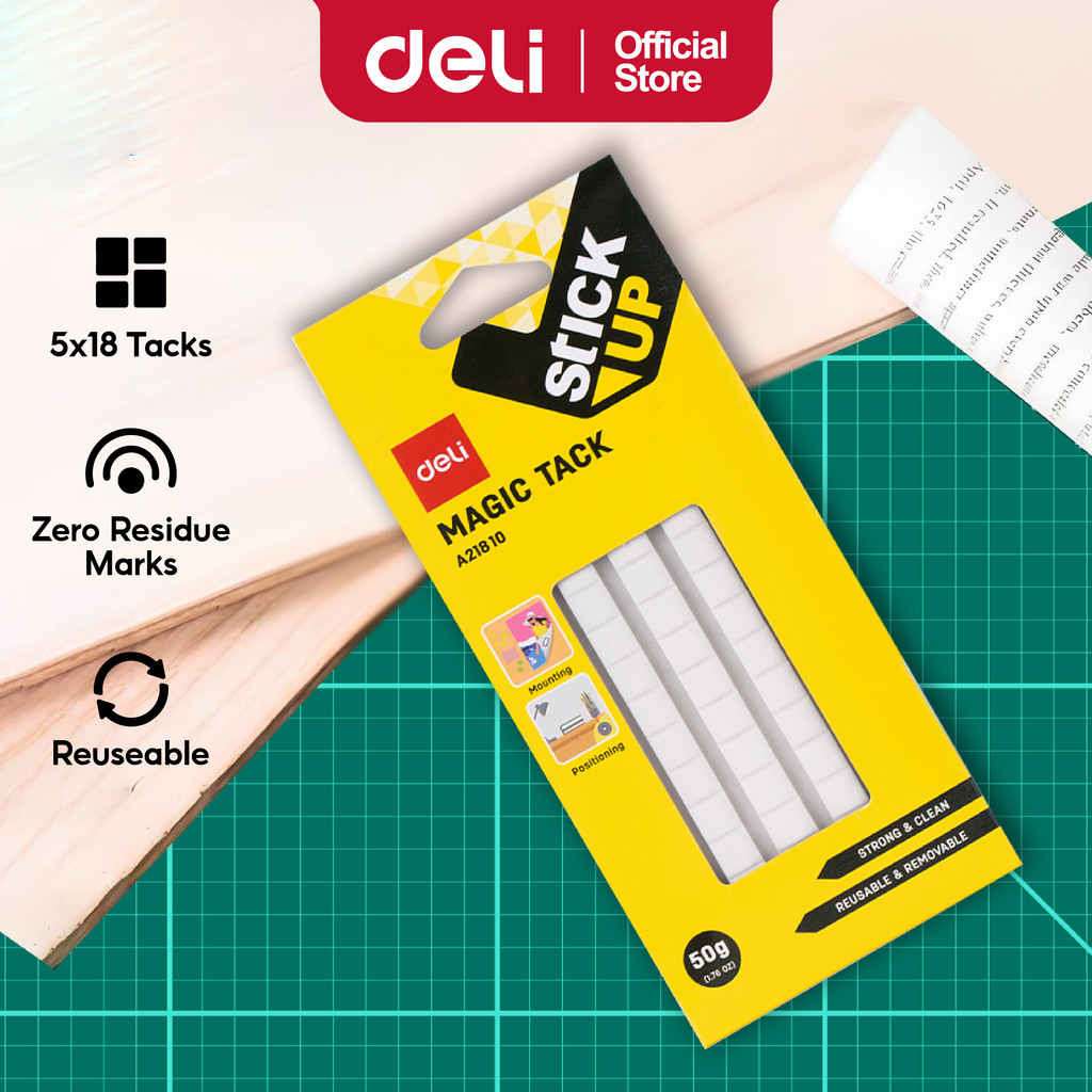 Deli Stick Up Tack It Reusable Adhesive Glue Pelekat Reusable ...