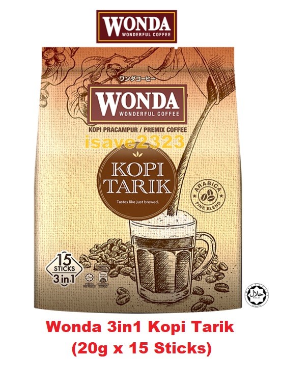 [HALAL] Wonda 3in1 Kopi Tarik Powder (20g x 15 Stick) | Shopee Malaysia