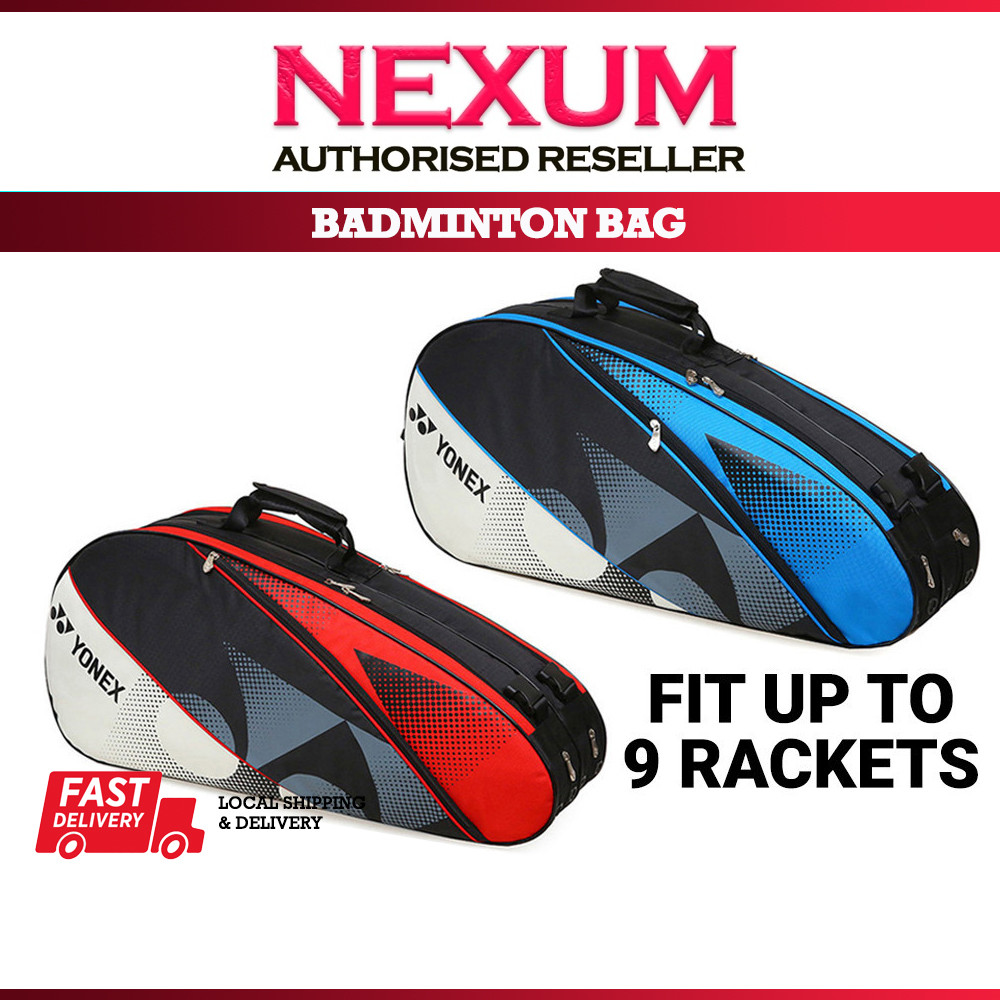 Yonex Badminton Bag Waterproof Backpack Strap Double Compartment Beg ...
