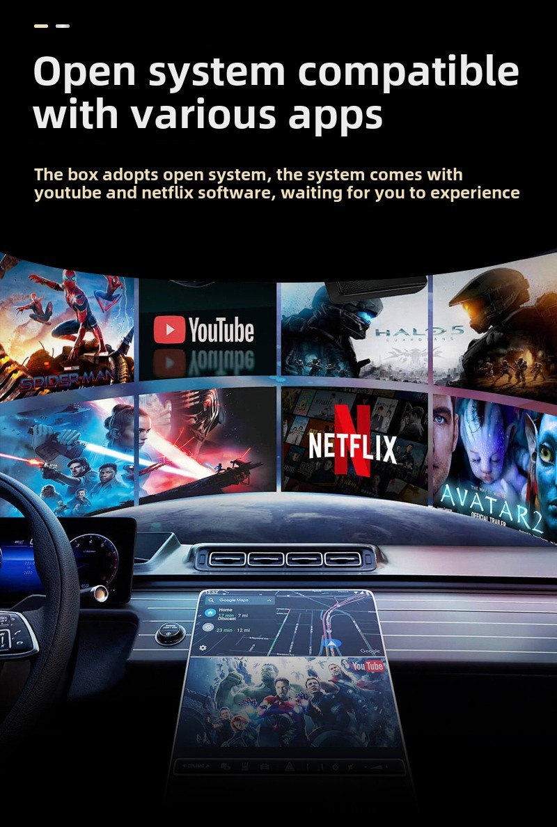 Q2D Hot selling car infotainment systems, connected boxes, ai box carplay， Module Android 13 ...