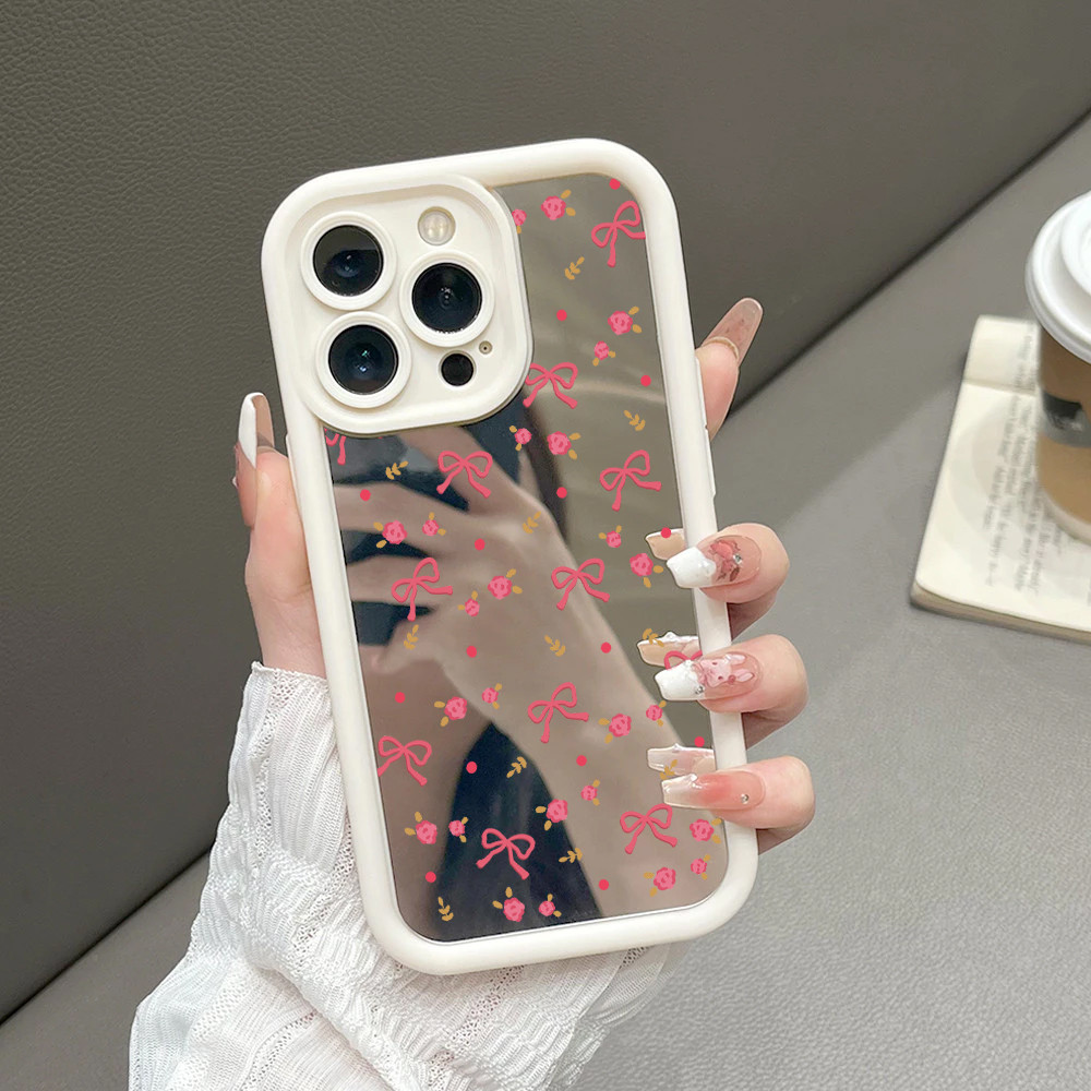 For Poco F7 Ultra F2 F3 GT F4 F5 Pro Casing Cute Dreamy Pink Bow Cartoon Flowers Case Luxury ...