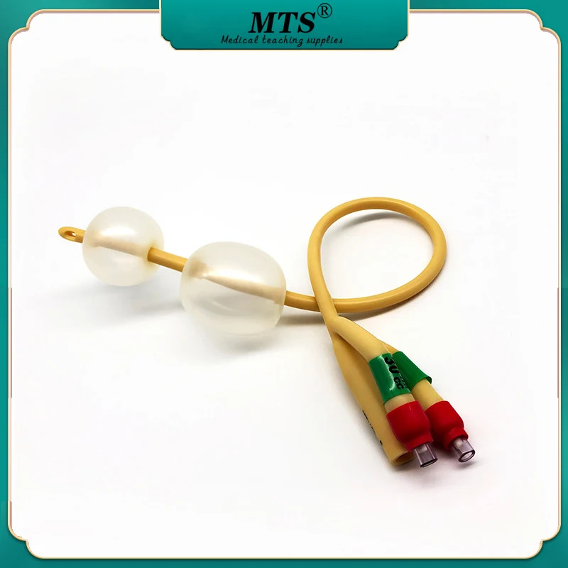 3 way double balloon latex foley catheter silicone coated sterilized ...