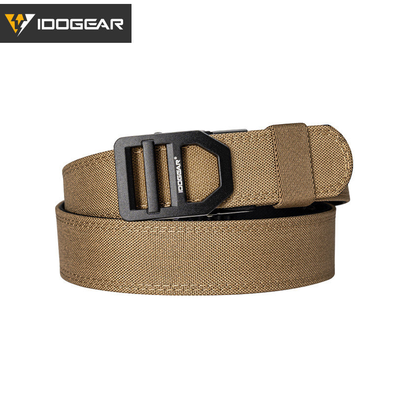 IDOGEAR Tactical Belt Sturdy 1.5" IPSC USPSA IDPA Belt Heavy Duty Adjustable Metal Buckle ...
