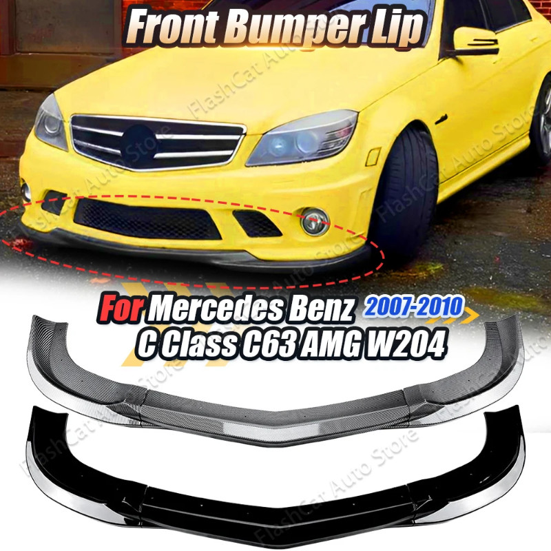 C63 Splitter Diffuser Body Kit Spoiler Guard Front Bumper Lip For ...