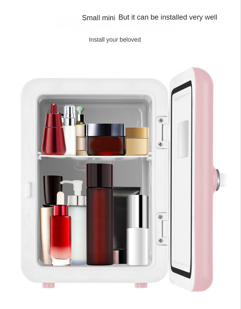 New mini refrigerator Beauty makeup refrigerator Small household car ...