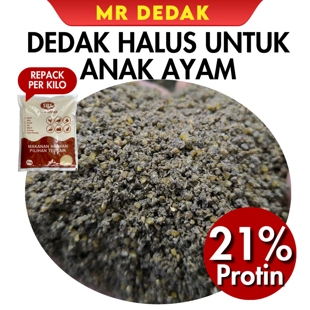 [1KG] DEDAK HALUS UNTUK ANAK AYAM | BABY CHICKEN | CHICKS FEED | DEDAK ...