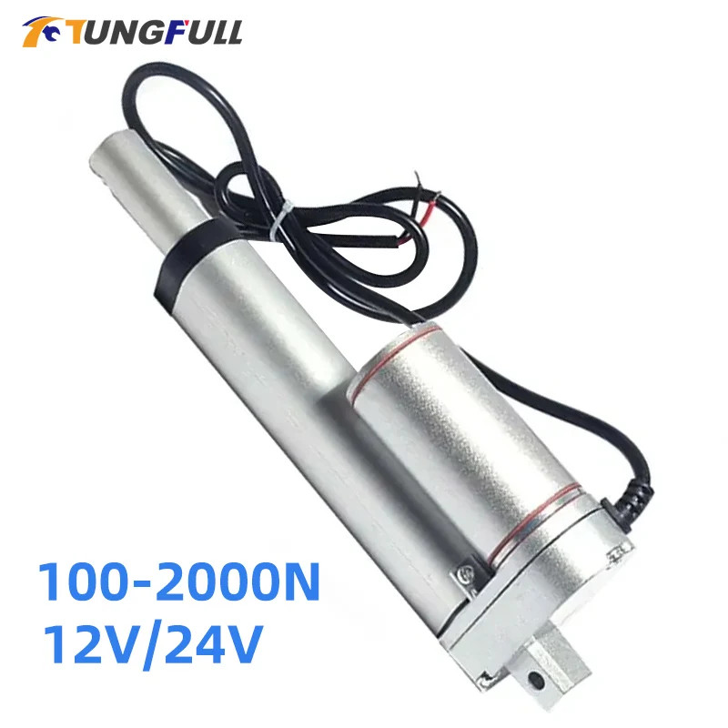 1000N DC 12V 24V Linear Actuator Push Linear Drive Electric Motor 30mm ...