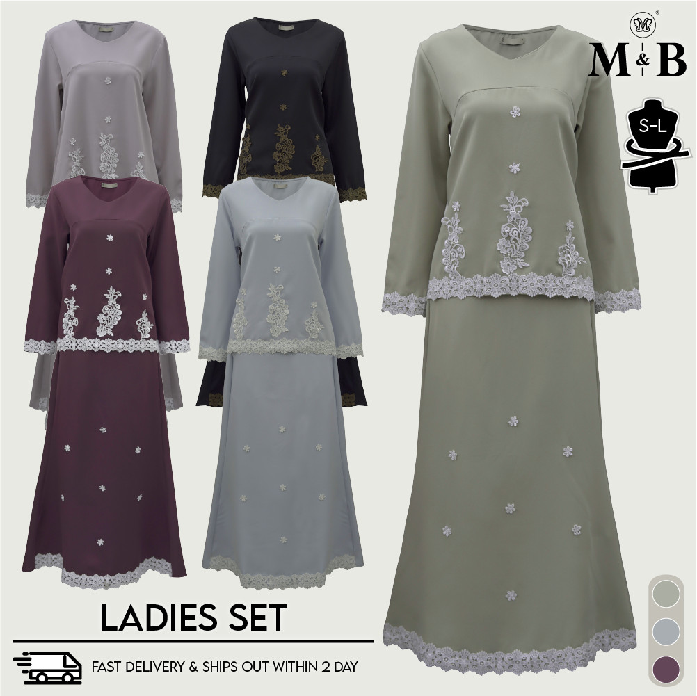 MNB RAYA COLLECTION : Raya Set (1789) Baju Kurung Raya Modern Set Kain ...