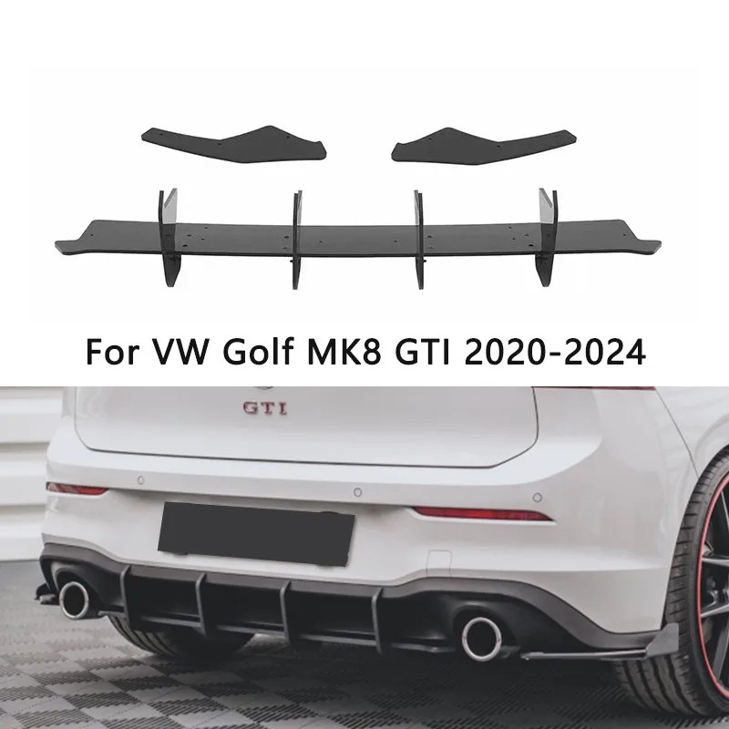 For Vw Golf Mk8 Golf 8 GTI 2020-2024 MAXTON Style Car Rear Bumper Lip ...
