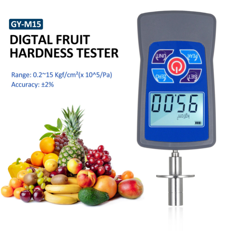 Digital Fruit Hardness Tester Meter Mini Fruit Penetrometer Durometer ...