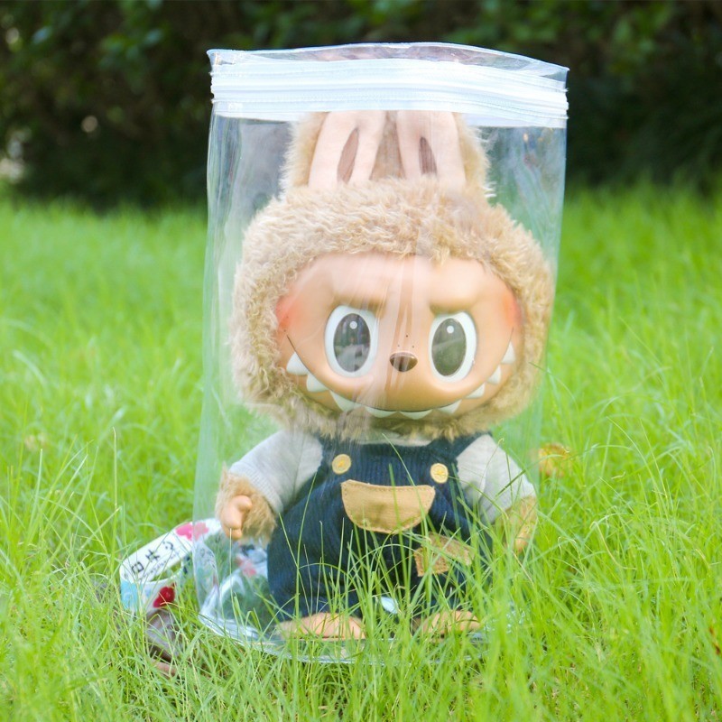 Cartoon Labubu Cover Large Labubu Storage Bag Cotton Doll Pain Bag PVC ...