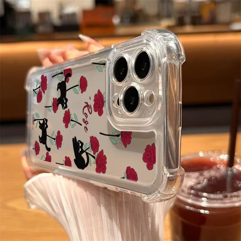 Ins Style Red Rose Casing For Huawei Honor 9X 10X 10 9i 9 Lite Play 7X ...