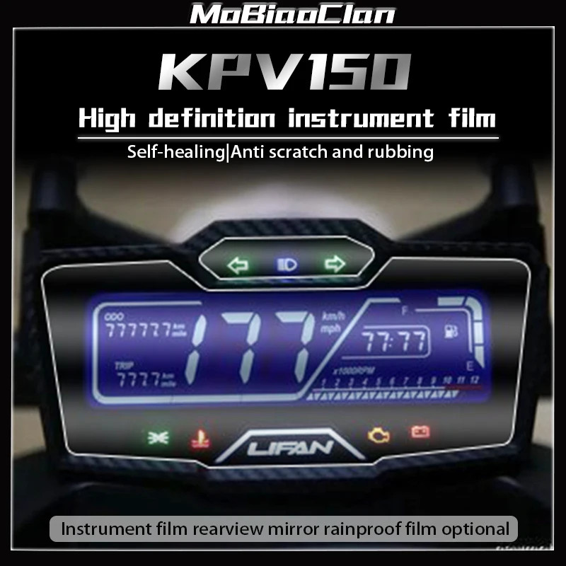 For LIFAN KPV150 Modification Instrument Film Headlamp Smoked Black ...