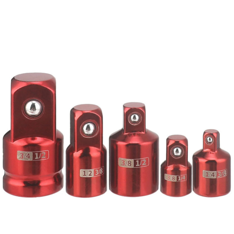 5 Piece Impact Socket Adapter Set 1/4 3/8 1/2'' SAE Socket Adapter Cr-V ...