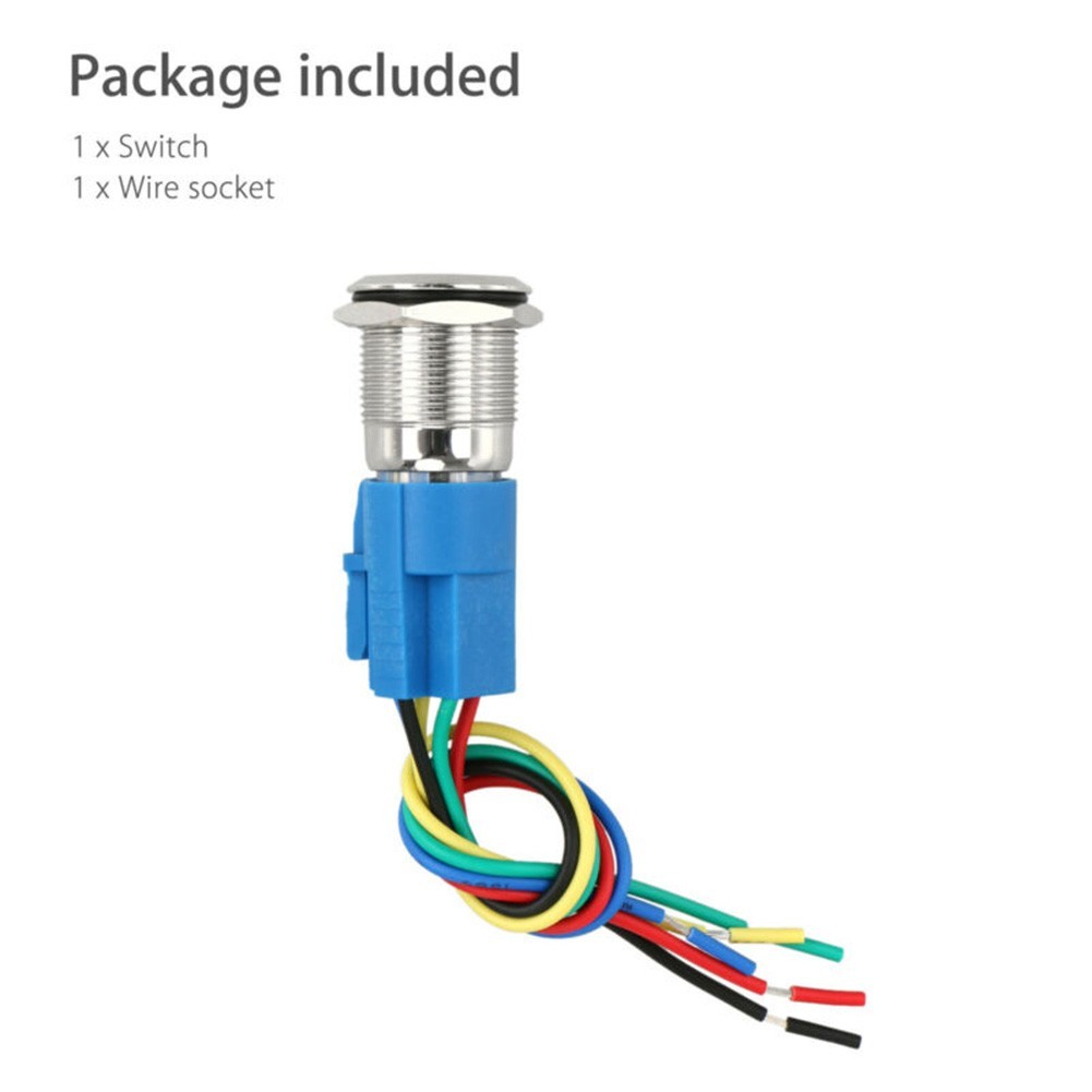 [LLMA]19mm Rotary Switch Latching 3 Positions 2NO 2NC 12-24V With Wire socket | Shopee Malaysia