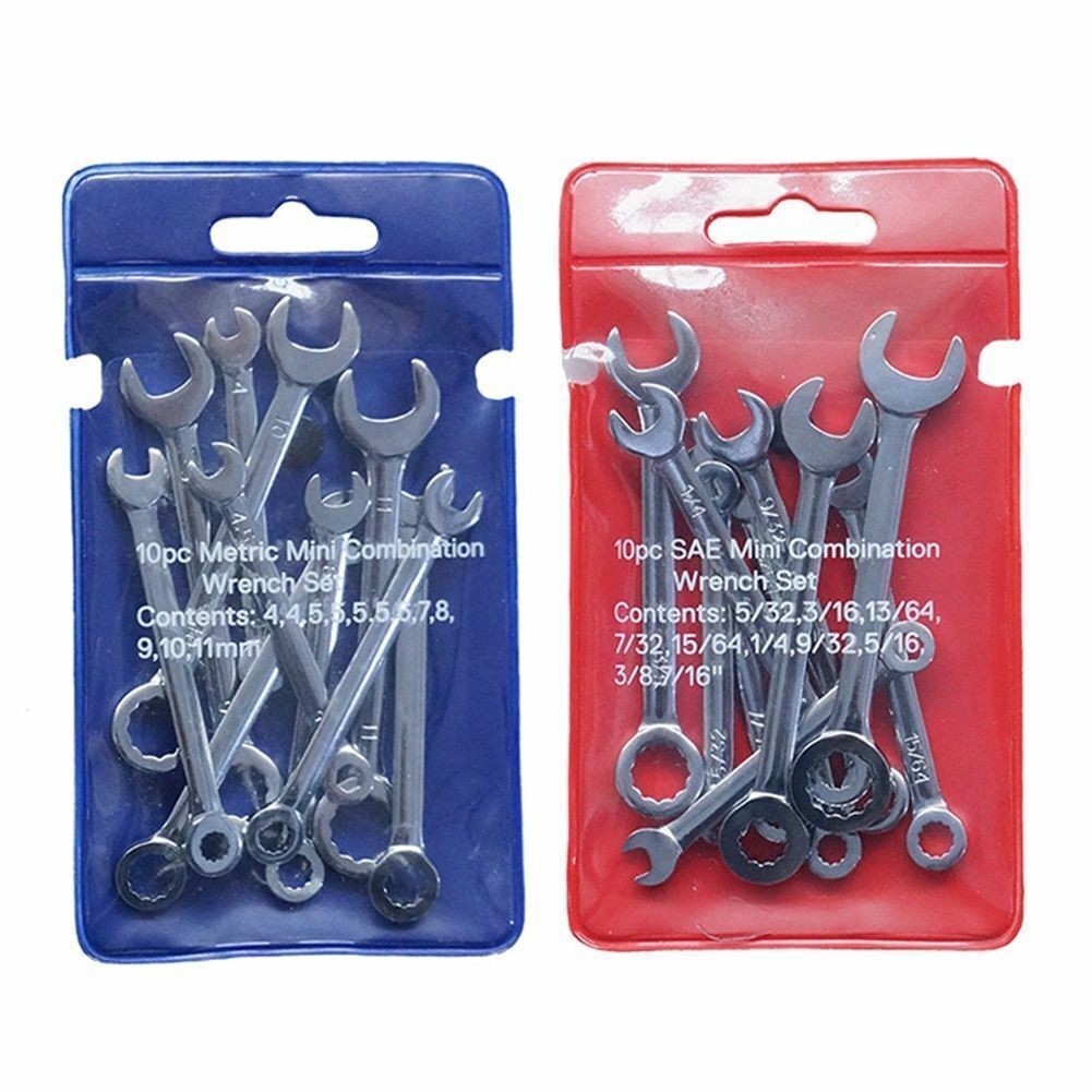 [weloves] 10pcs Mini Spanner Wrenches Set Hand Tool Key Ring Spanner ...