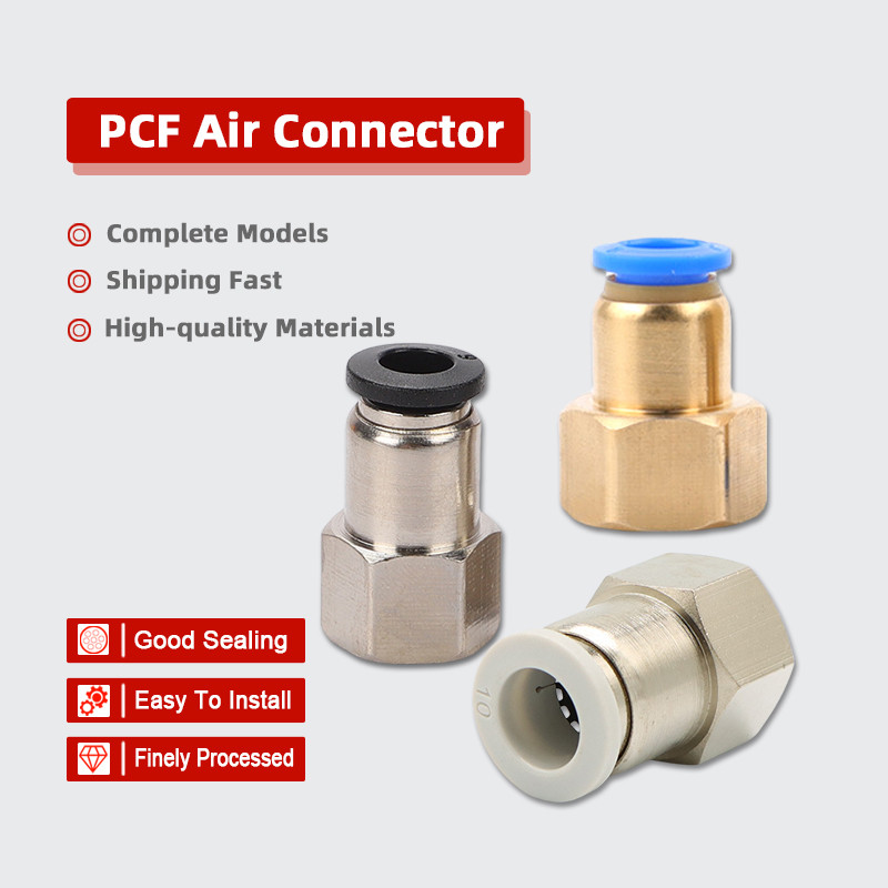 1/8 1/4 3/8 1/2 BSP Female Thread Joint For Pipe 4mm 6mm 8mm 10mm 12mm ...
