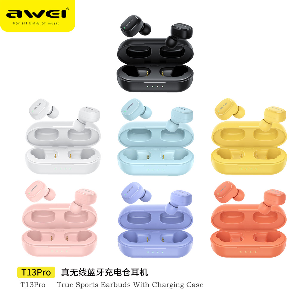 Awei T13 Pro Wireless Earbuds Sport Earbuds Earphone Headphone Mini ...