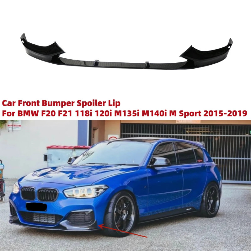 Front Bumper Lip Spoiler For BMW F20 F21 118i 120d 120i M135i M140i M ...