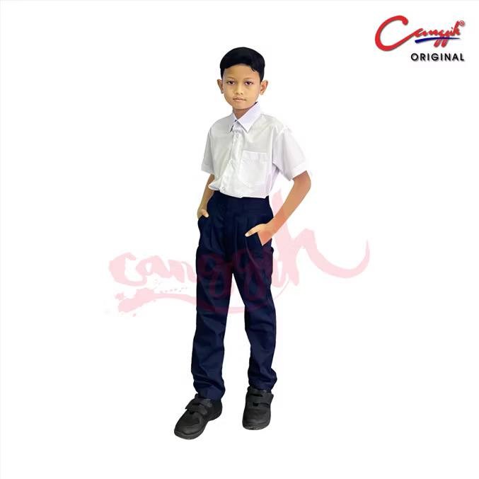 CANGGIH Seluar Panjang Sekolah Rendah Lelaki - Biru GelP (CP004-PBLP) | Shopee Malaysia