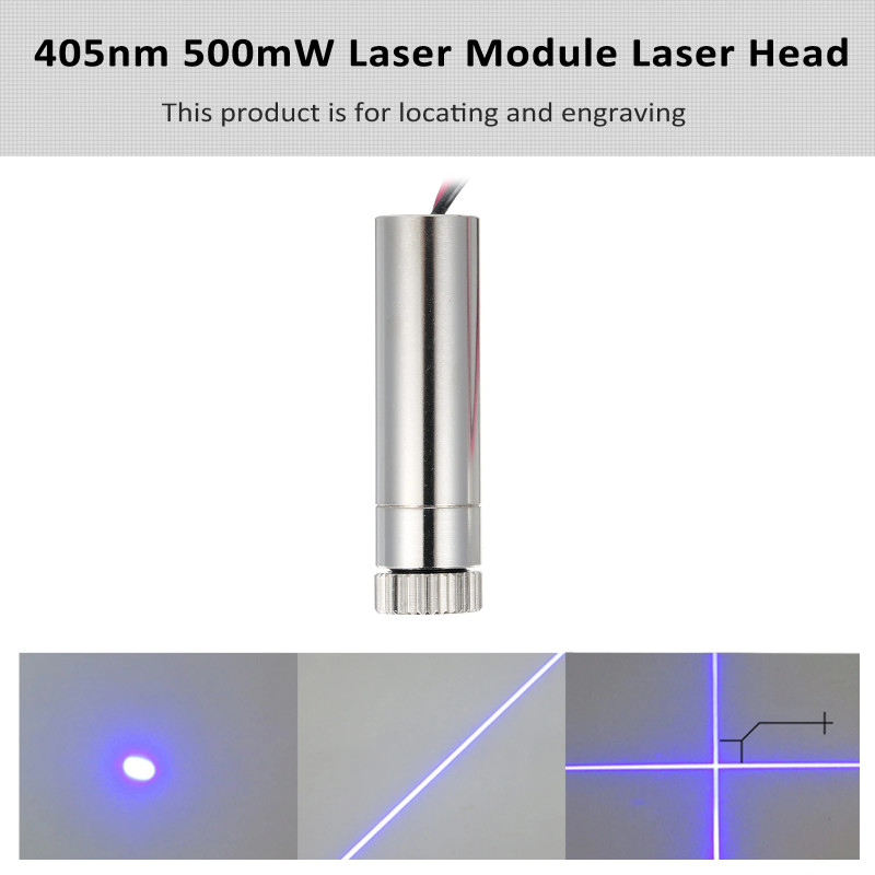 405nm 500mW Red Line Laser Module Line Cross Point Laser Head ...