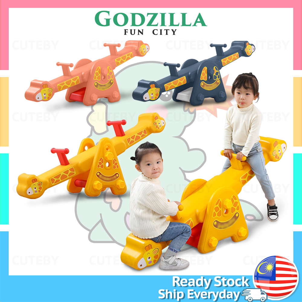 Children Cartoon Giraffe Indoor Fun See Saw Seesaw GIRAFFE SEESAW ...
