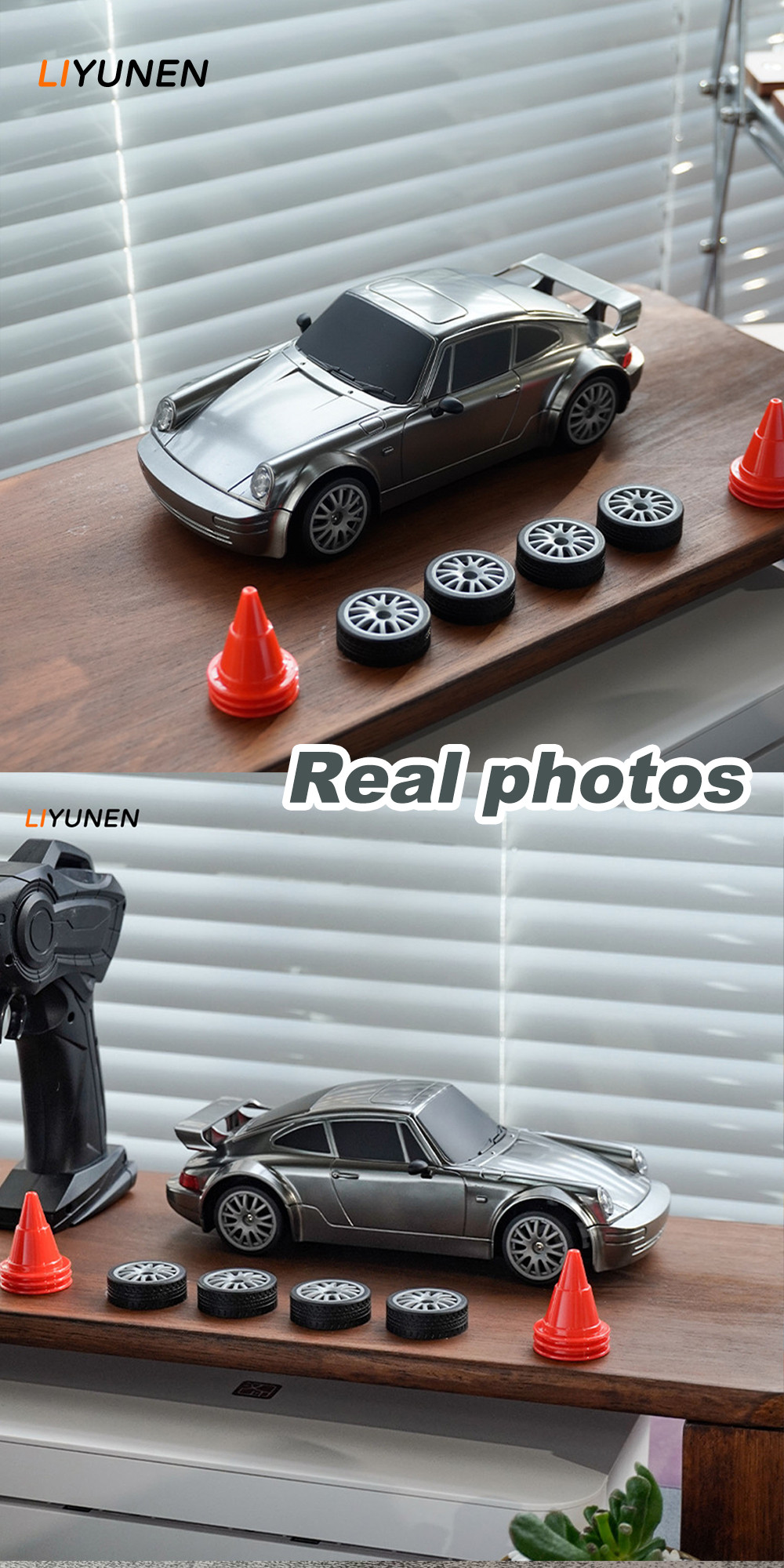 1/20 4WD RC Drift GTR Car Sports Car Full Scale Remote Control Air ...