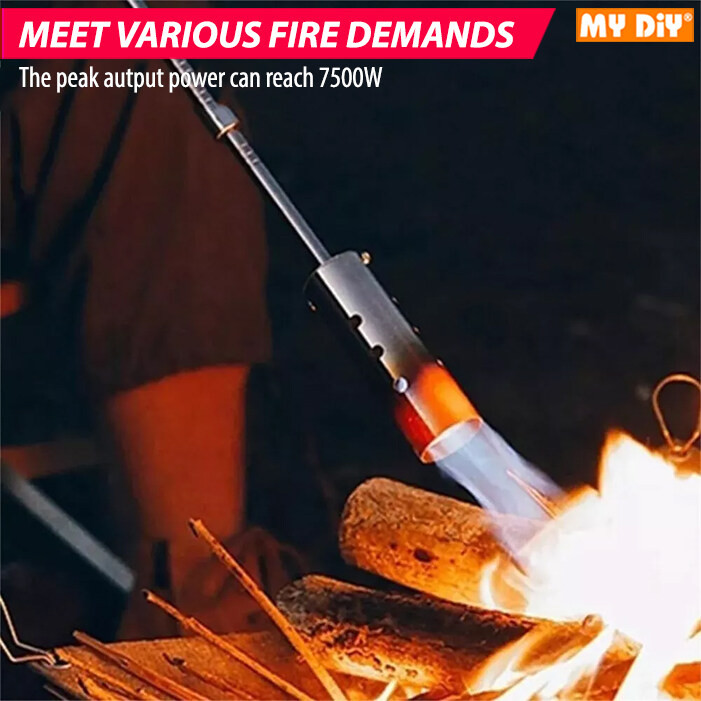 Extension Butane Gas Torch Flame Gun Long Nozzle Strong Thermal Welding ...