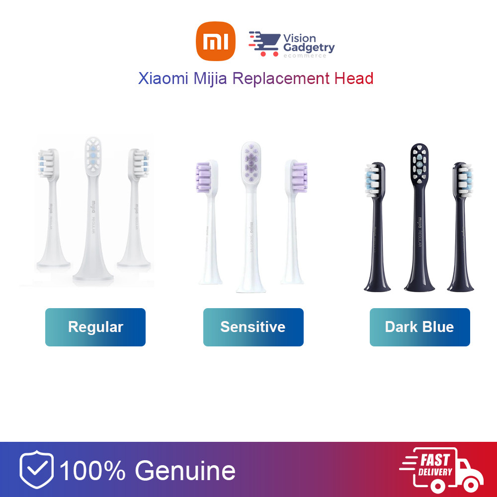 Xiaomi Mijia Electric Toothbrush T301 T302 T501 Replacement Brush Head (3 Pcs) MBS303 MBS306 ...