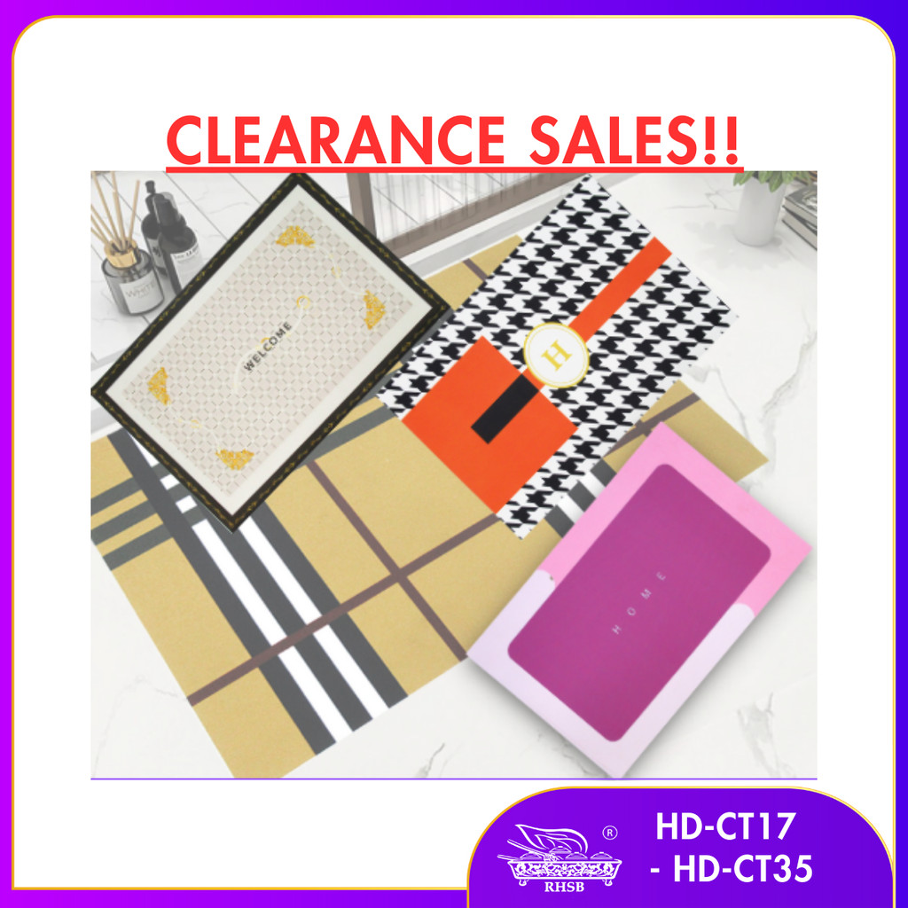 ABSORBENT DIATOM MUD BATHROOM MAT / FLOOR MAT / ANTI SLIP MAT / CARPET ...