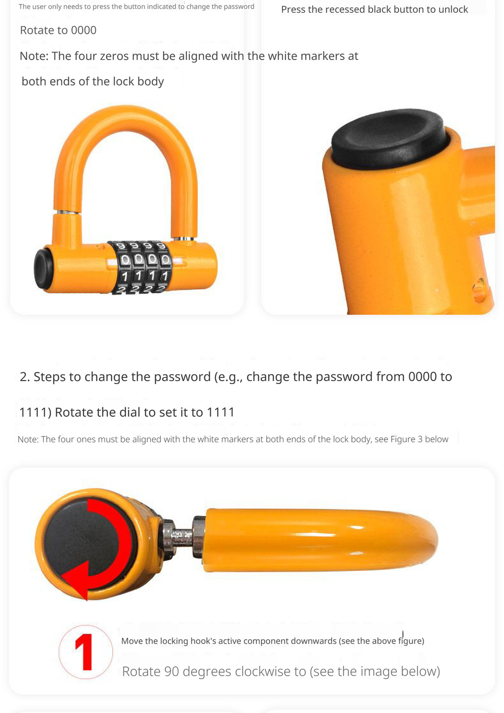 Passcode lock the professional number lock home motorcycle disc lock ...