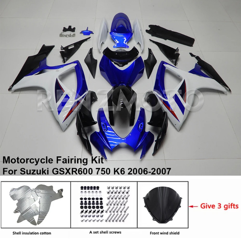 Motorcycle For SUZUKI GSXR 600 750 2006-2007 Fairing R/Z S60716 Plastic ...
