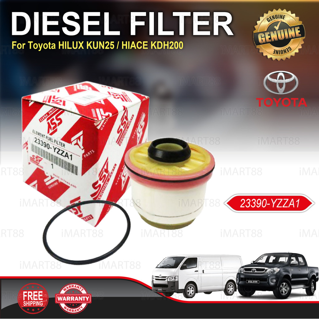 23390-YZZA1Toyota FUEL Filter Hilux Kun25 Kun26 Fortuner Hiace D-MAX ...
