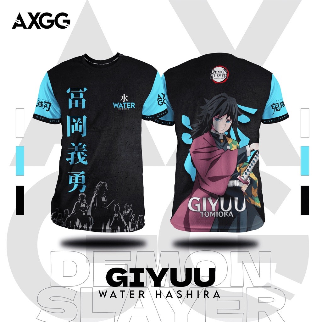 AXGG "Demon Slayer- Hashira Giyuu" Anime T-Shirt | Shopee Malaysia