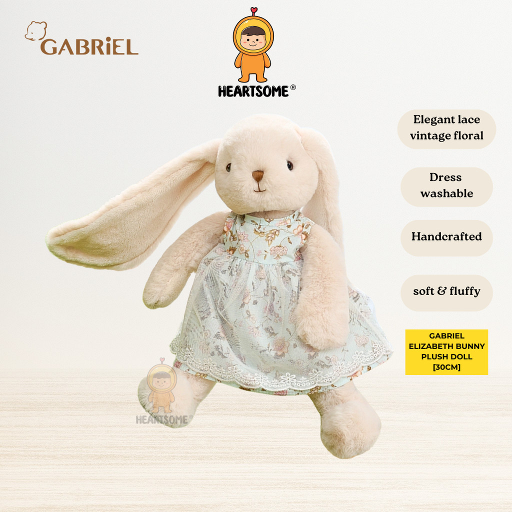 GABRIEL ELIZABETH BUNNY PLUSH DOLL[30CM][HEARTSOME] | Shopee Malaysia