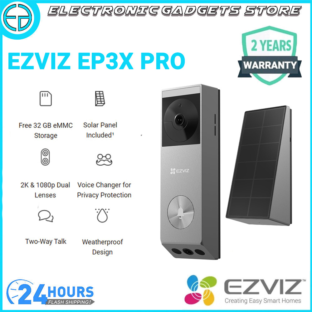 Ezviz EP3x Pro 2K 3MP Full HD 1080P Dual Cam Two Way Talk Waterproof ...
