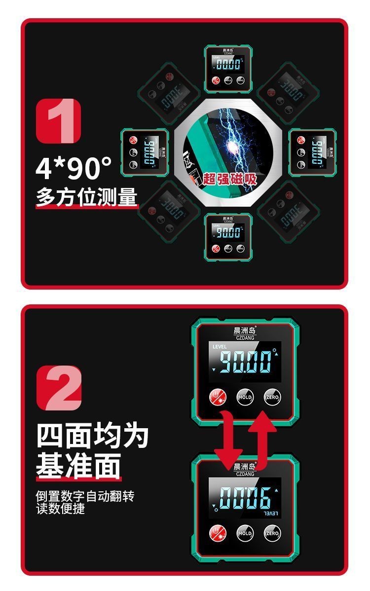 Laser Digital Protractor Inclinometer Protractor Laser USB Inclinometer ...