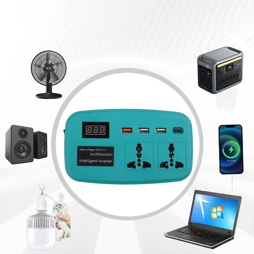 Portable Efficient Power Inverters for 20V Battery Inverter 20v to 220v ...