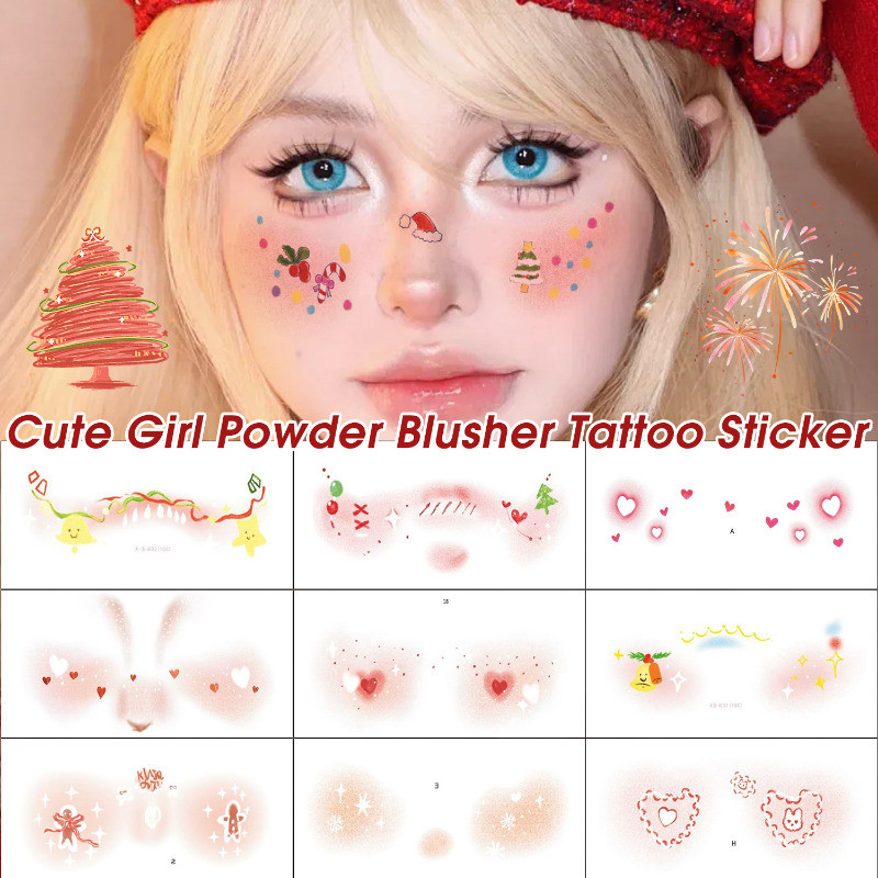Love Star Powder Blusher Sticker - Water Transfer Stickers - Cute ...