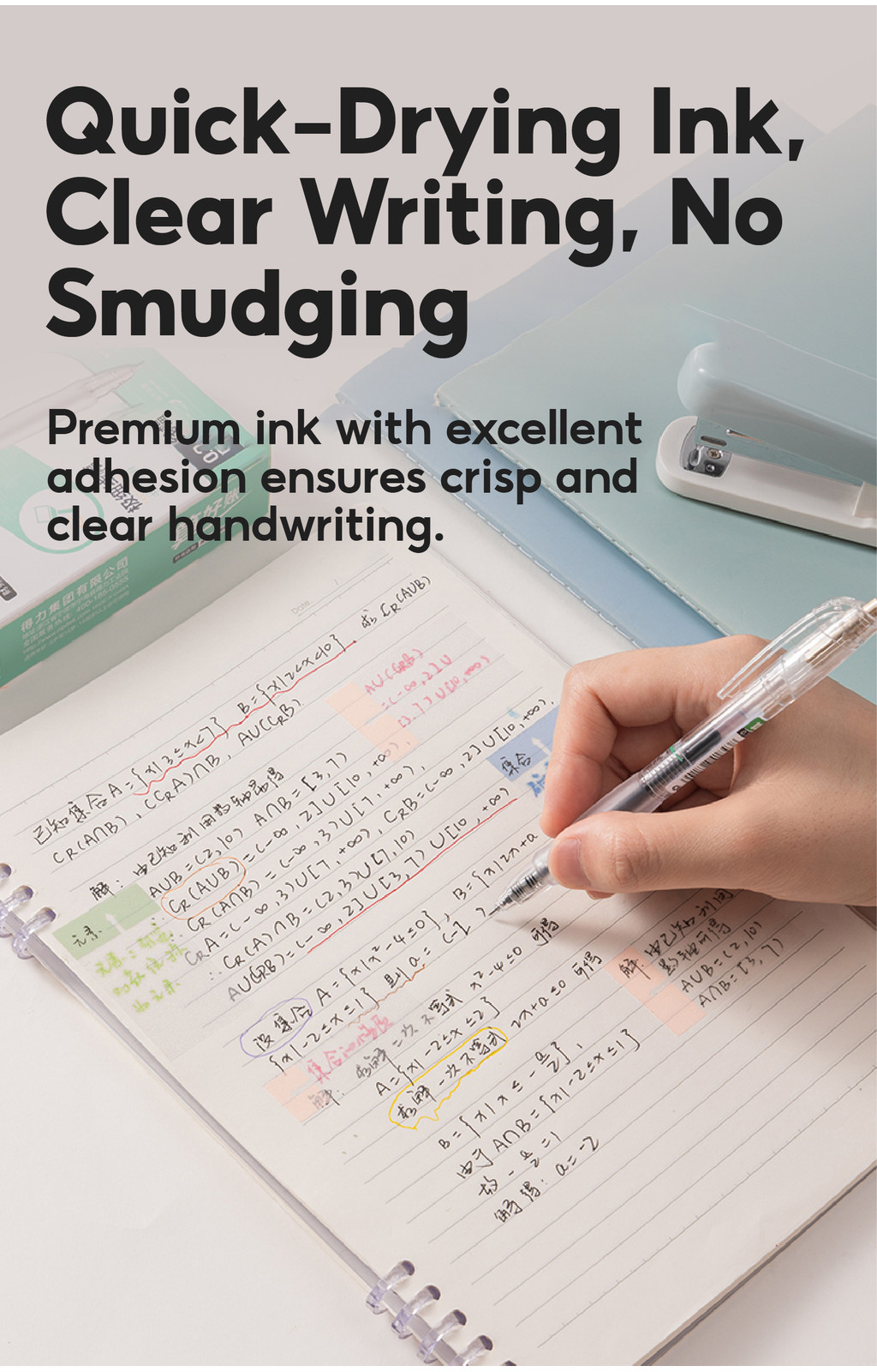 Deli Enduro Gel Pen 0.35mm Fine Bullet Tip Super Smooth Writing Fast ...