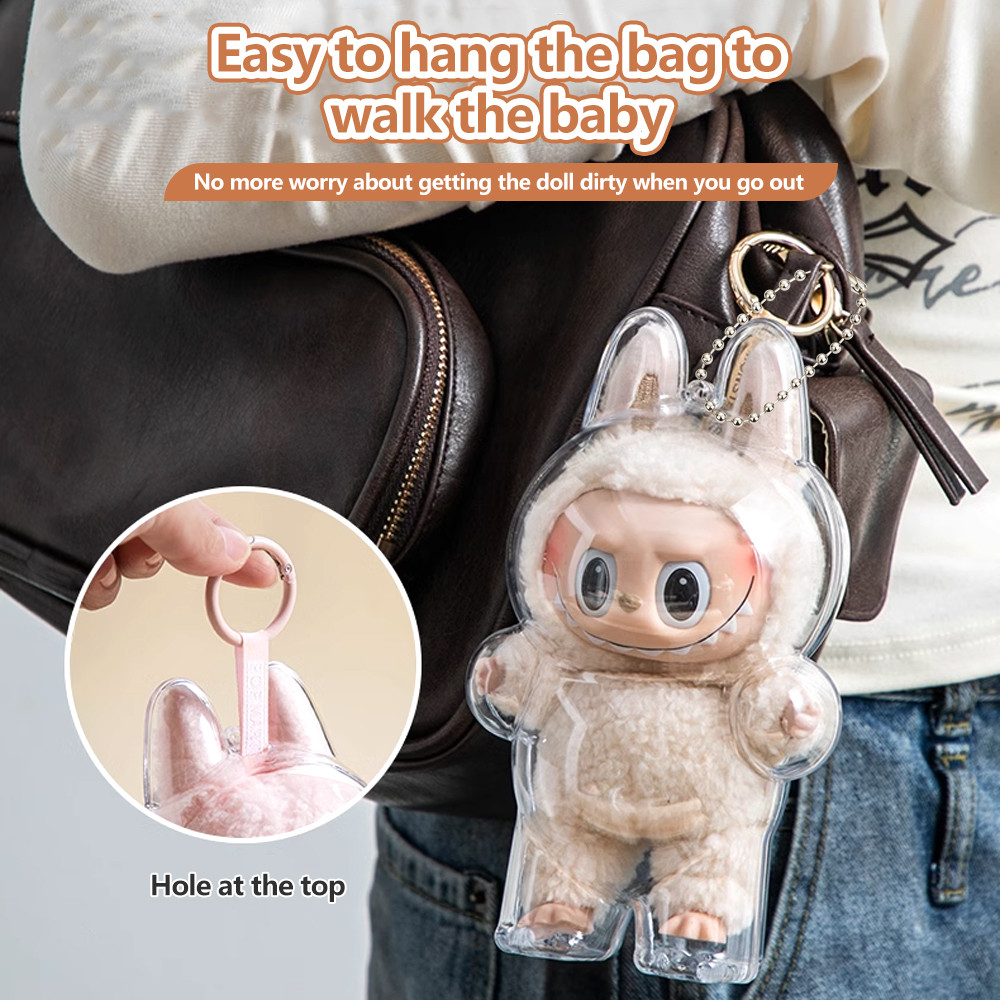 BEVAVAR Labubu Transparent Cover labubu保护套 Labubu V2/V1 Protective ...