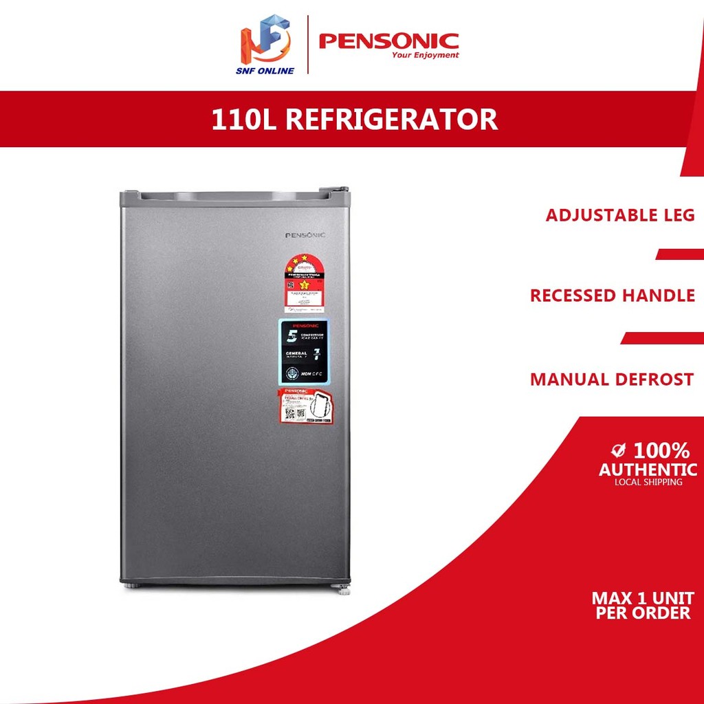 Pensonic Peti Sejuk 1 Pintu Single Door Refrigerator 110L PRS-1100 ...