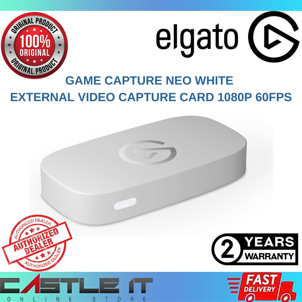 Elgato Game Capture NEO WHITE External Video Capture Card 1080p 60FPS ...